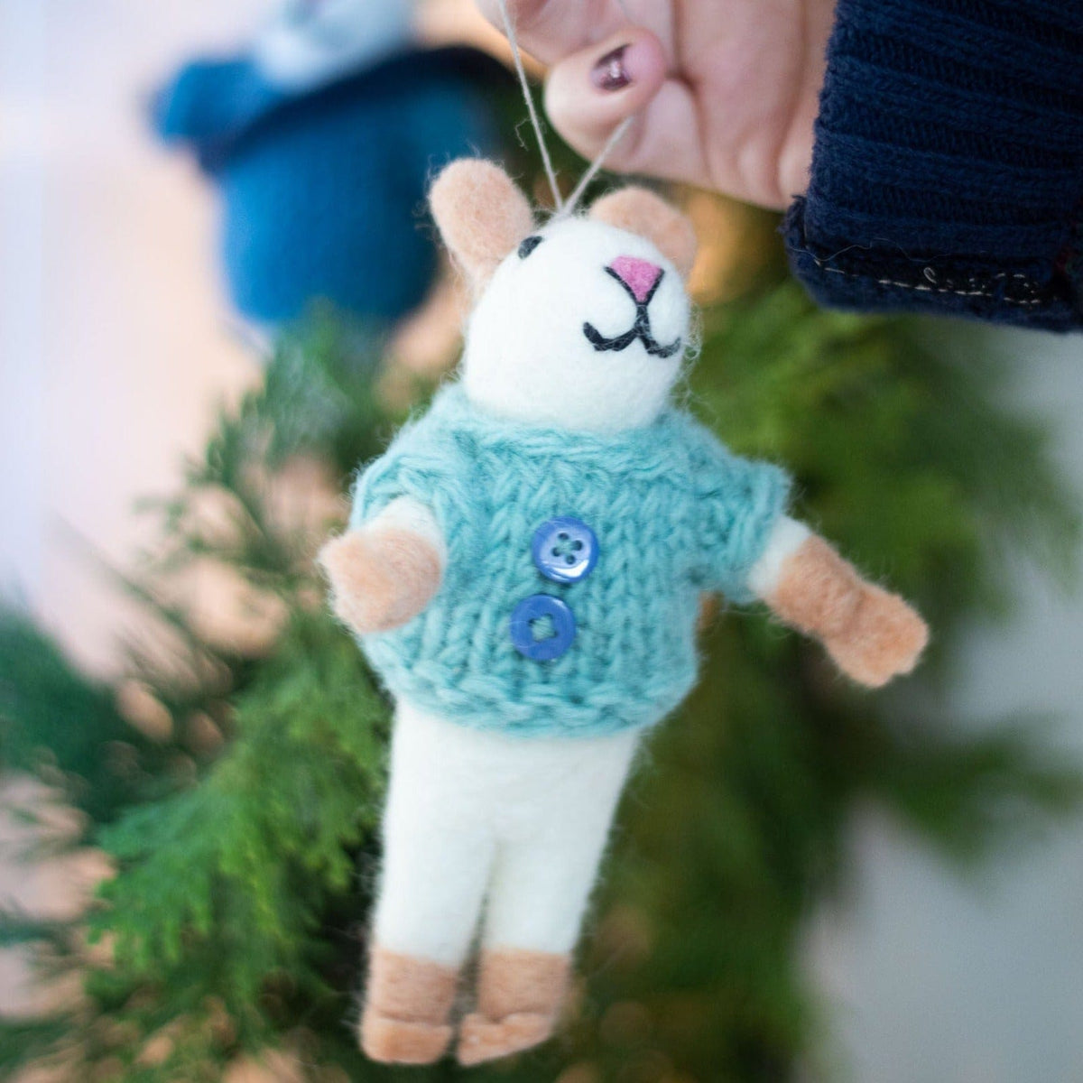 Bruno and Milo Mouse Eco Ornament - Set of 2 - Friendsheep