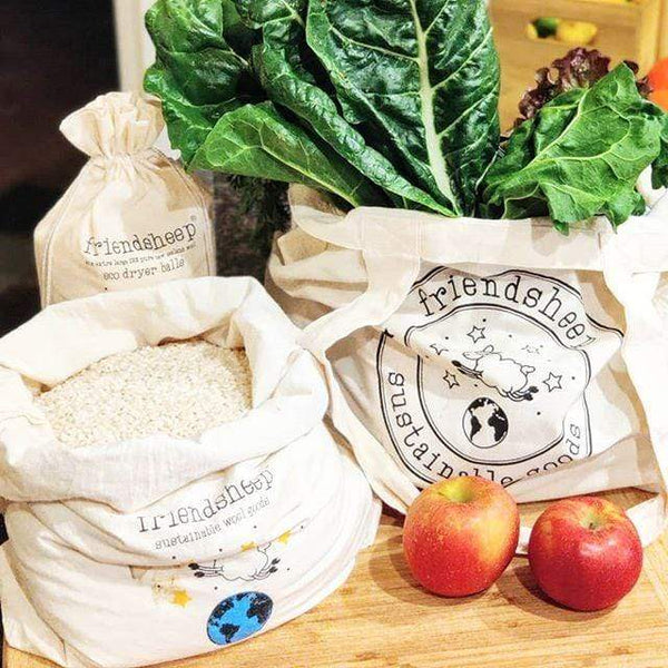 One Less Plastic Bag! - Organic Cotton Tote - Friendsheep