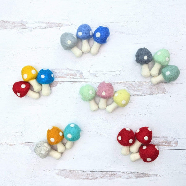Spring Mushrooms - Set of 3 - Friendsheep