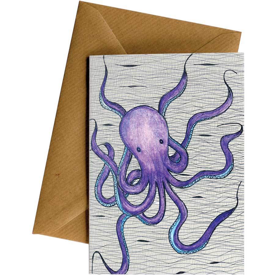 Octopus - Greeting Card